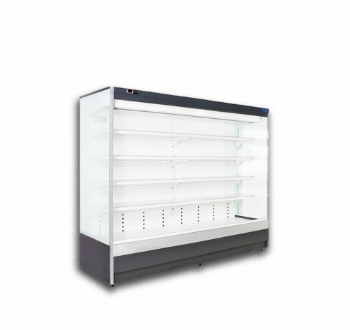 Supermarket Showcase Refrigerator Beverage Coolers Fruits Open Display ...