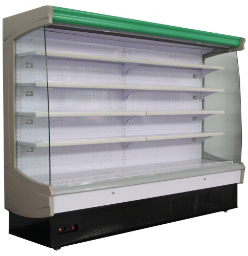 open display showcase freezer fan cooling open fridge open drink ...